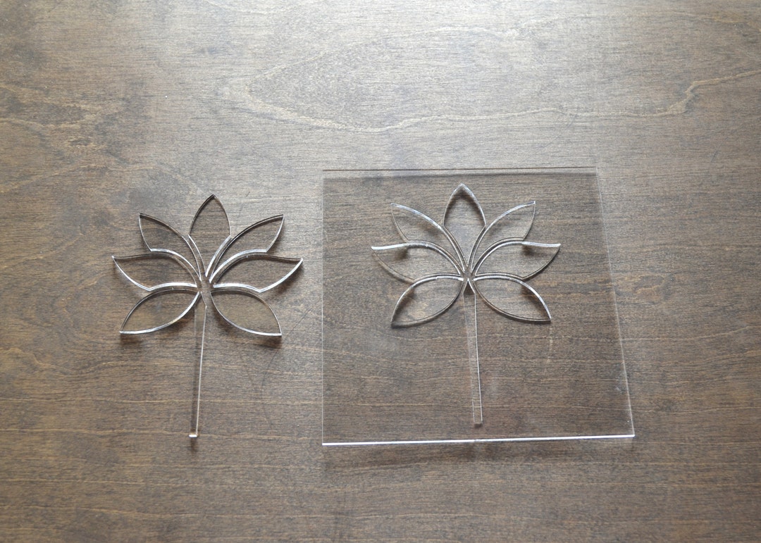 Flower Router Template, Router Inlay Template, Clear Acrylic, Router ...