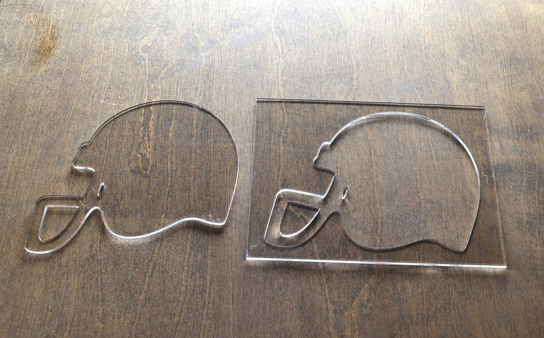Football Helmet Router Templates, Inlay Template Clear Acrylic, Router ...