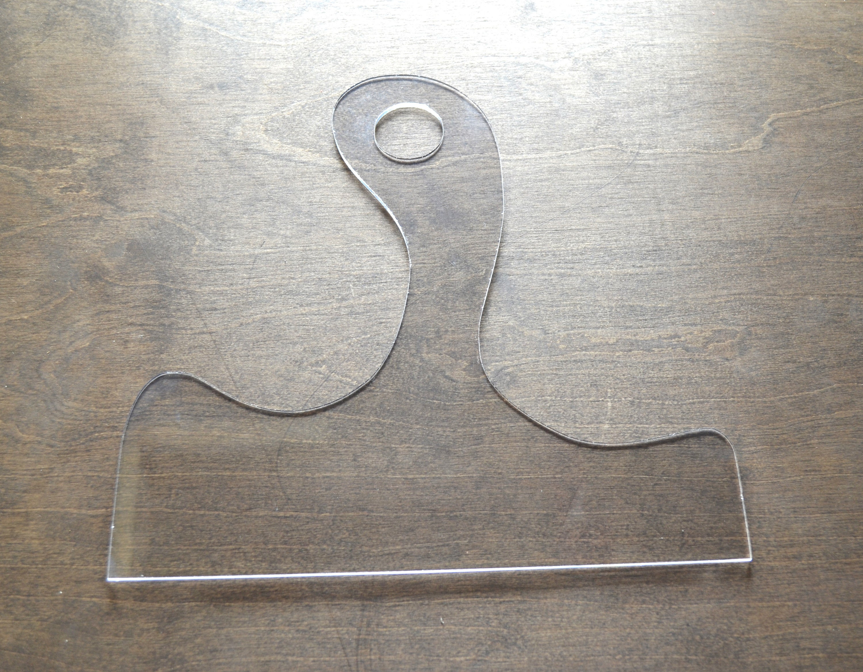 Curvy Charcuterie Board Handle Template, Clear Acrylic, Router Jig ...