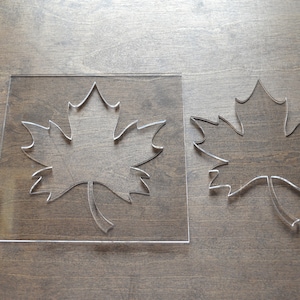 Maple Leaf Router Template, Router Inlays, Clear Acrylic, Router Jig ...