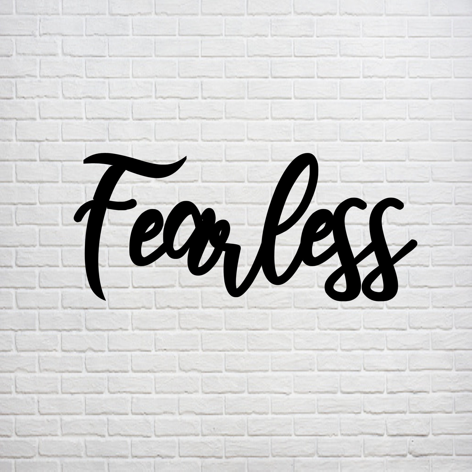 Fearless Word In Cursive