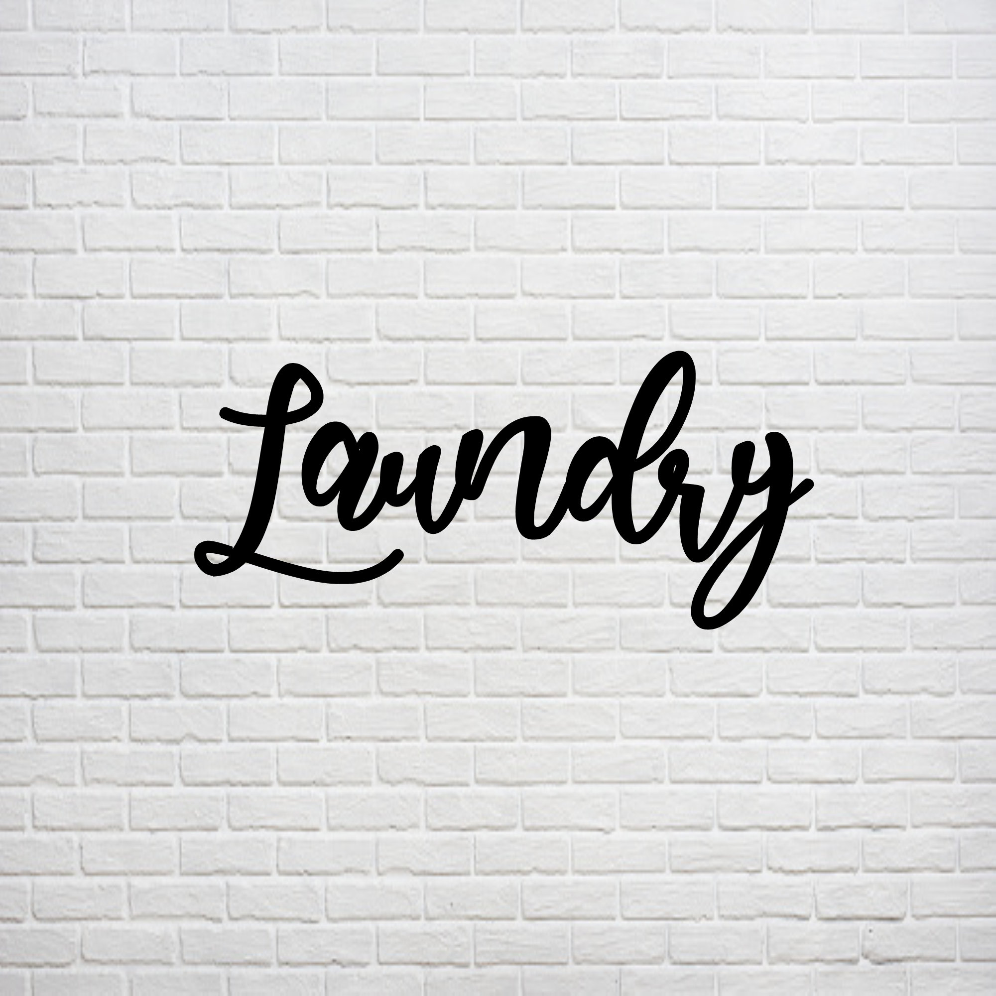 Laundry Word Sign, Cursive Word Sign, Laundry Sign, Wood Sign, Wooden ...