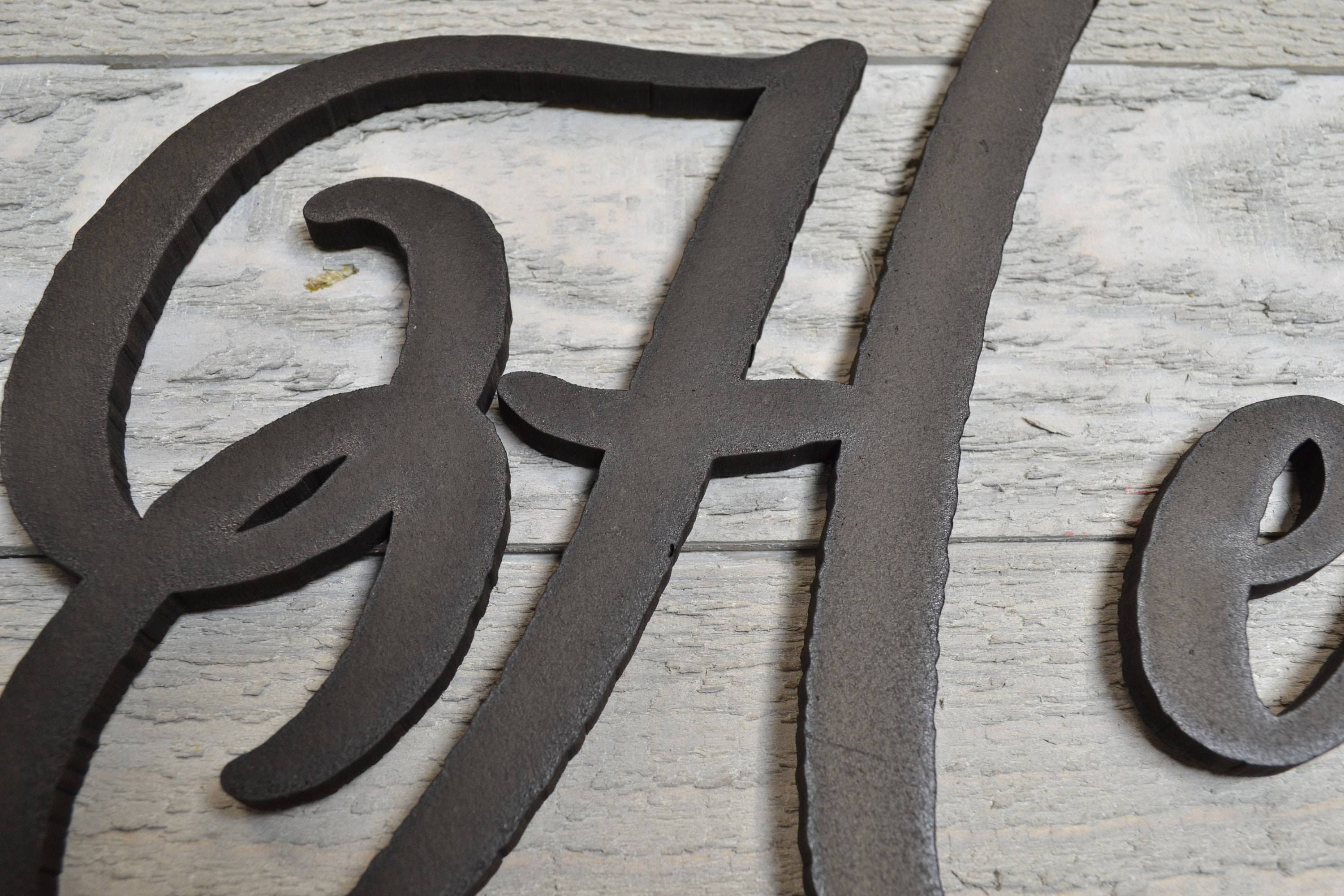 Hello Word Sign Cursive Word Sign Hello Sign Entrance Sign - Etsy