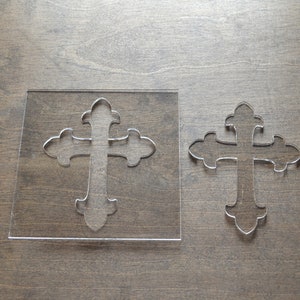 Cross Router Template, Router Inlay Template, Clear Acrylic, Router Jig ...