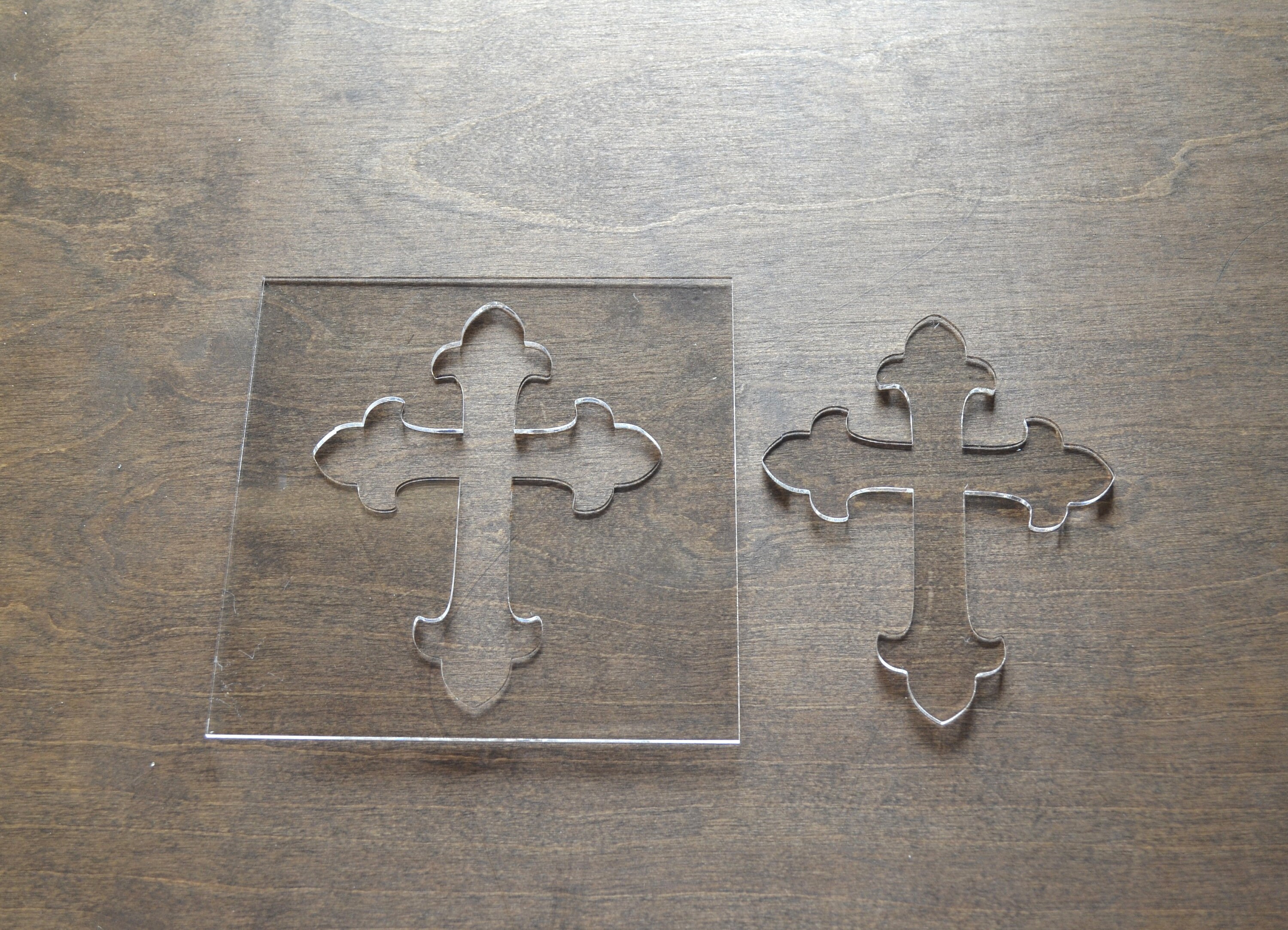 Cross Router Template, Router Inlay Template, Clear Acrylic, Router Jig ...