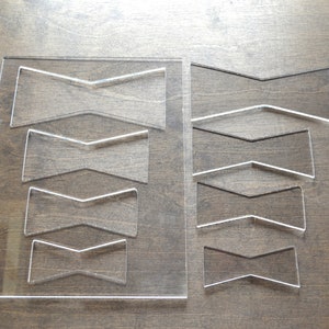 Bow Tie Router Templates, Inlay Template Clear Acrylic, Router Jig ...