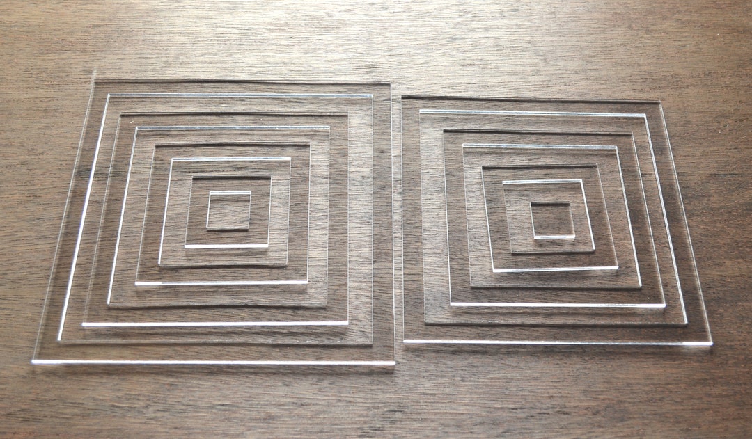 Squares Router Templates, Inlay Template Clear Acrylic, Router Jig ...