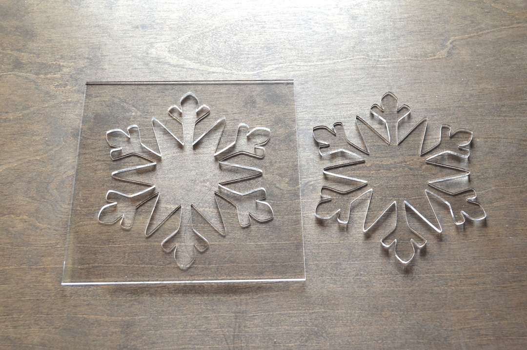 Snowflake Router Template, Router Inlay Template, Clear Acrylic, Router ...