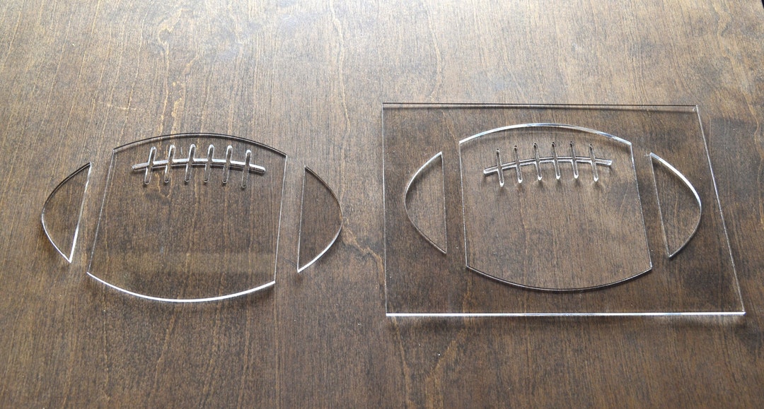Football Router Templates, Inlay Template Clear Acrylic, Router Jig ...