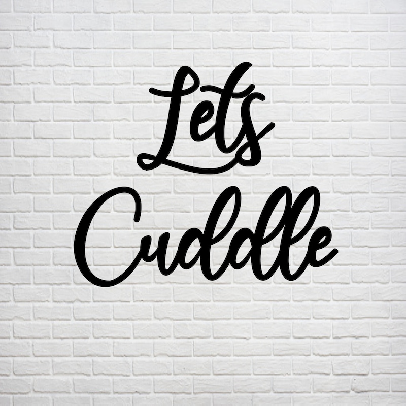 Lets Cuddle Sign - Etsy