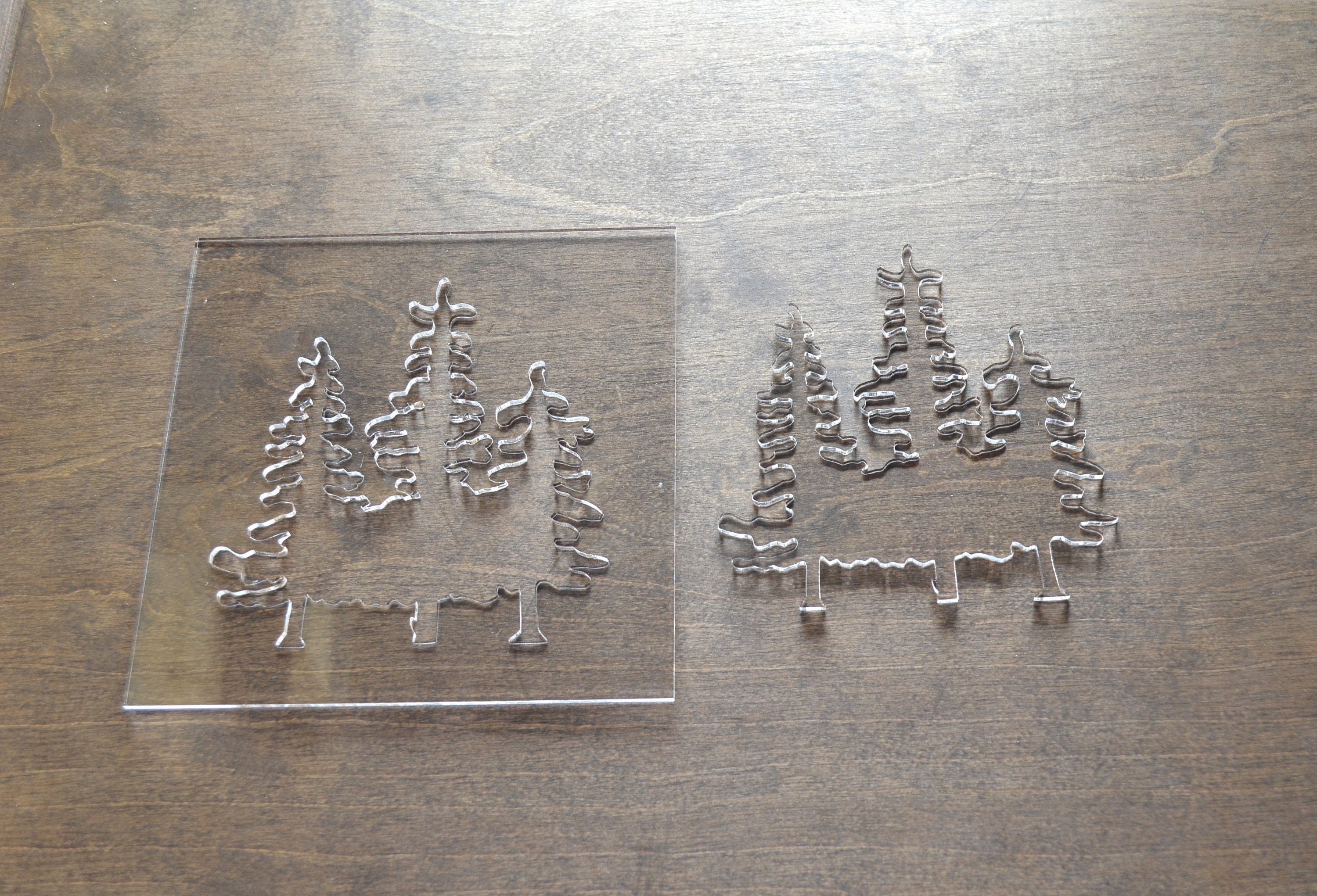 Three Trees Router Template, Router Inlay Template, Clear Acrylic ...