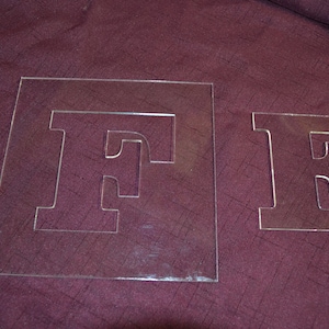 Letter Router Templates , Router Inlay Template, Clear Acrylic 4.5 and ...