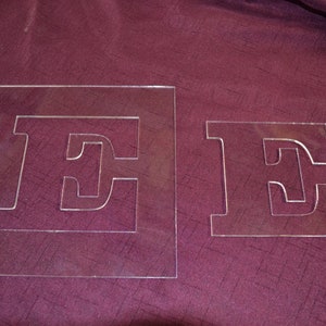 Letter Router Templates , Router Inlay Template, Clear Acrylic 4.5 and ...