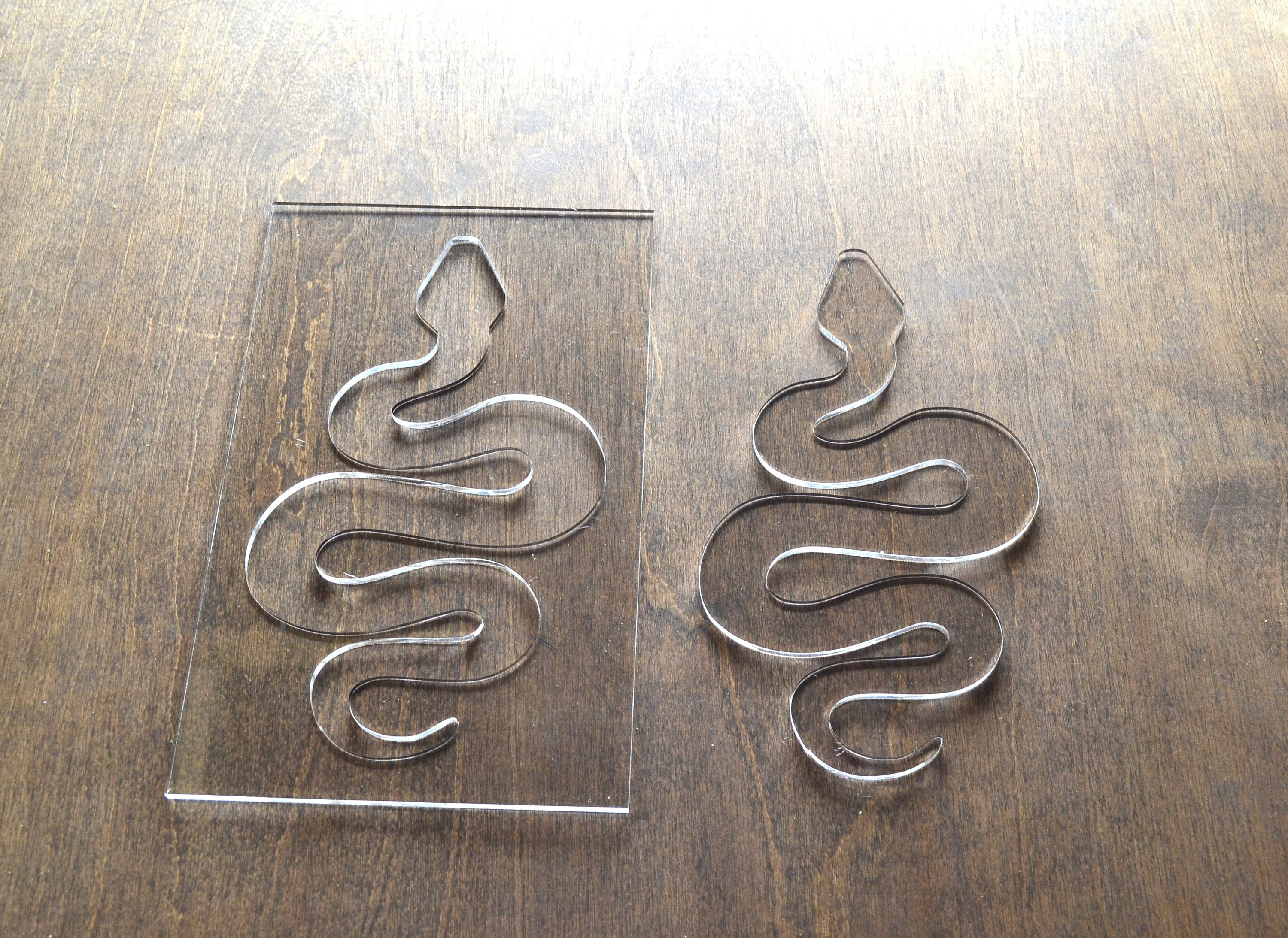 Snake Router Templates, Inlay Template Clear Acrylic, Router Jig ...
