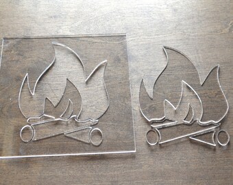 Mountain Range Router Template, Router Inlay Template, Clear Acrylic ...