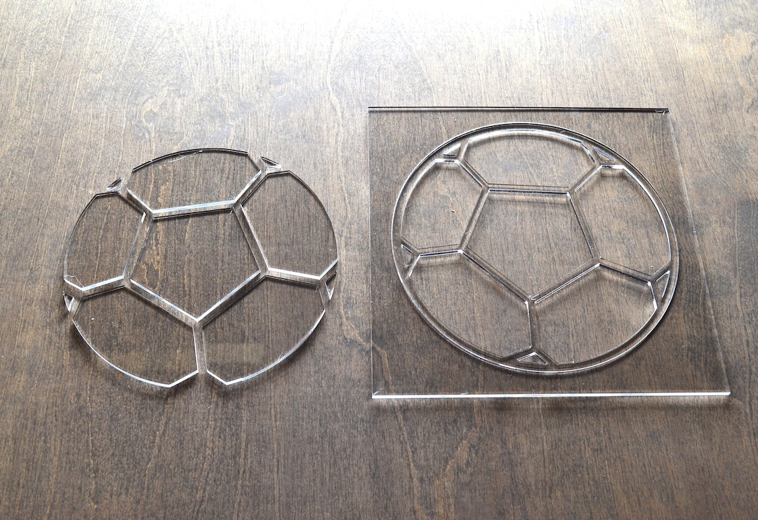 Soccer Ball Router Templates, Inlay Template Clear Acrylic, Router Jig ...