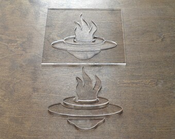 Pig Profile Router Inlay Template Plywood Template for Creating Epoxy ...