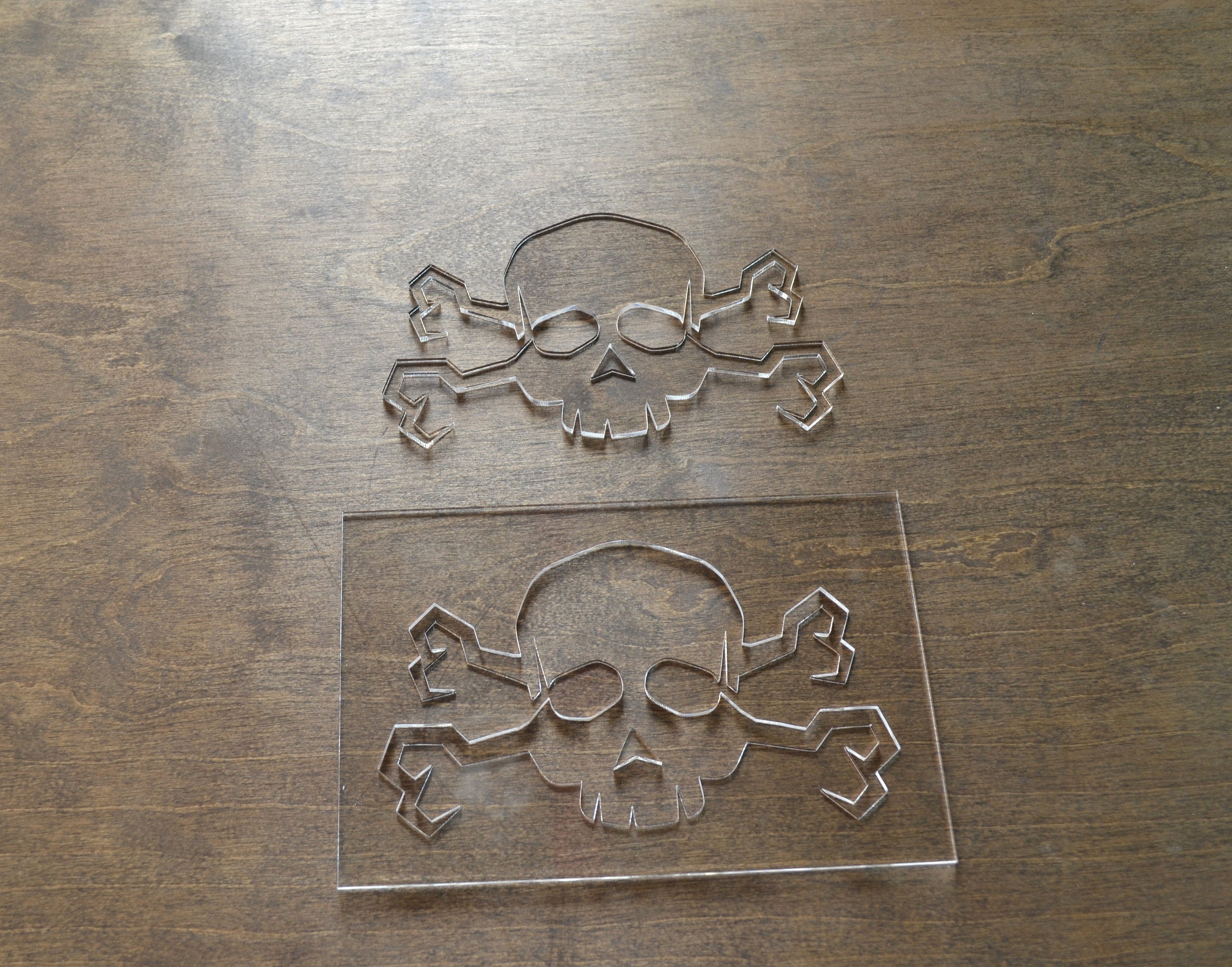 Scull Router Template, Router Inlay Template, Clear Acrylic, Router Jig ...