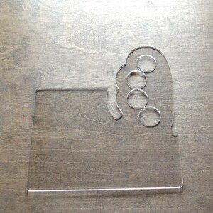 Brass Knuckle Handle Charcuterie Board Handle Template Clear - Etsy