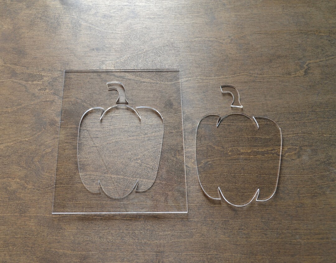 Bell Pepper Router Template, Router Inlay Template, Clear Acrylic ...