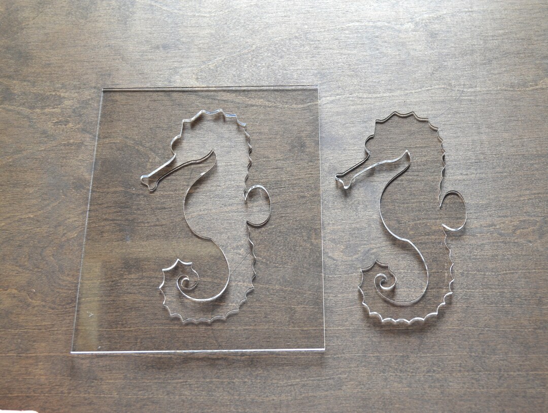 Seahorse Router Template, Router Inlay Template , Clear Acrylic, Router ...
