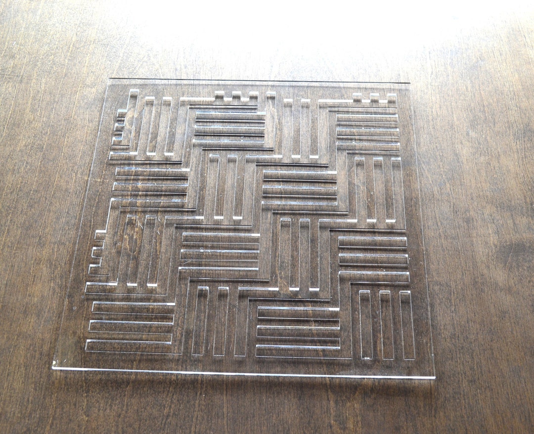 Geometric Pattern Router Template, Clear Acrylic, Router Inlay Jig ...