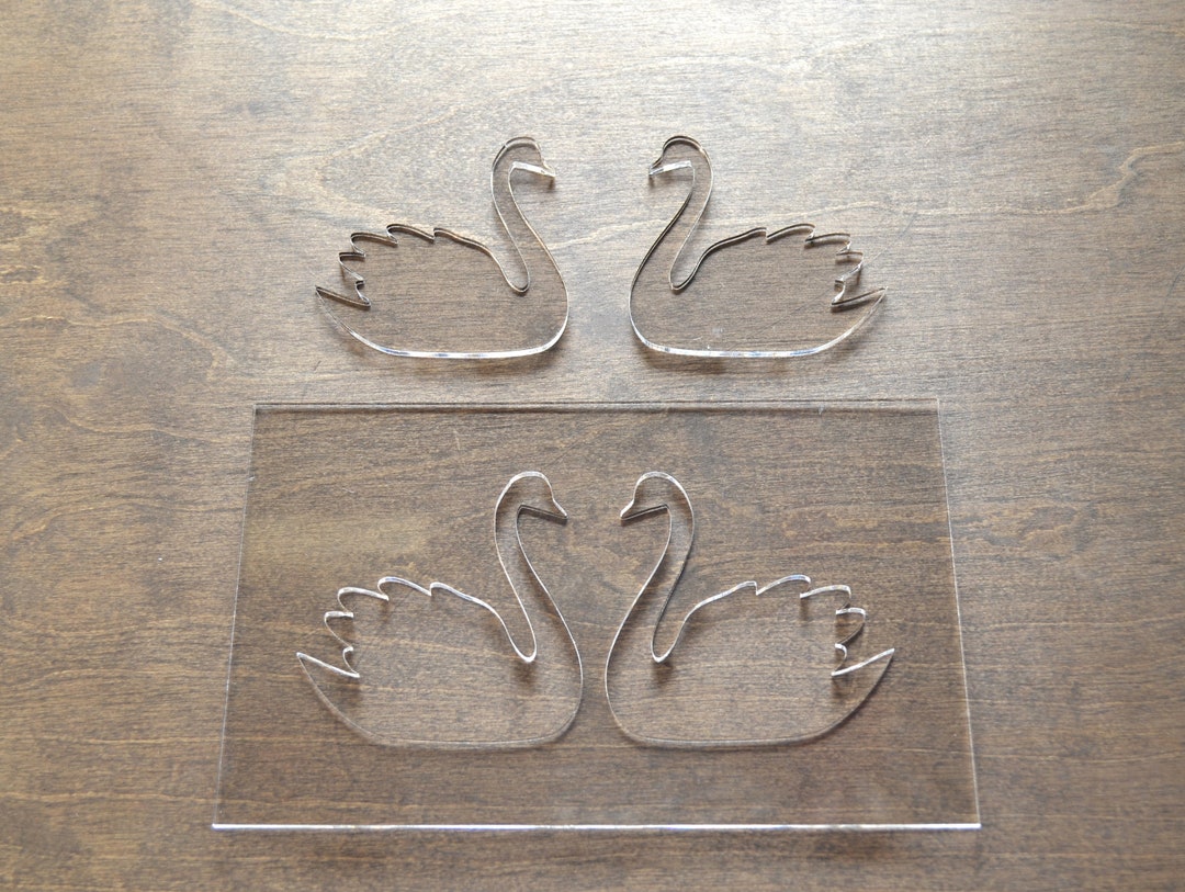 Swans Router Template, Router Inlay Template, Clear Acrylic, Router Jig ...