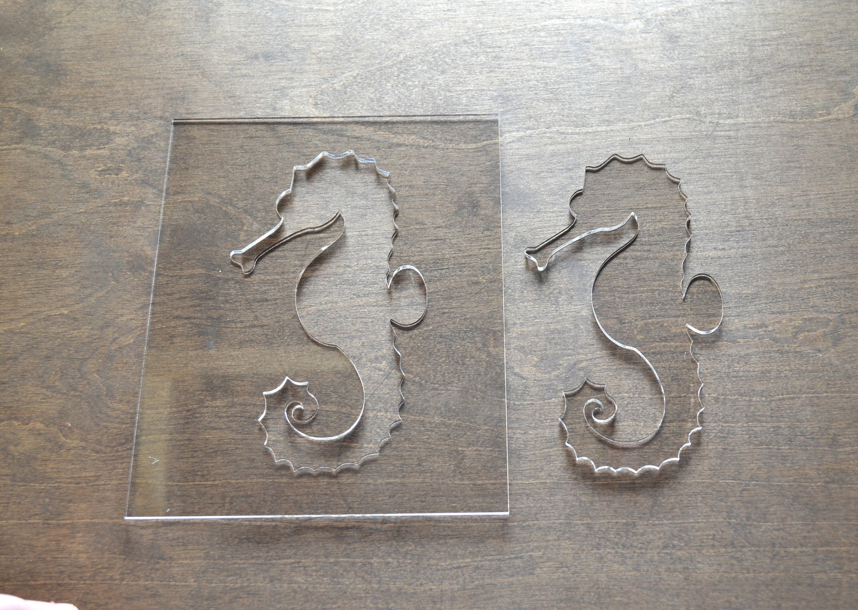 Seahorse Router Template, Router Inlay Template , Clear Acrylic, Router ...