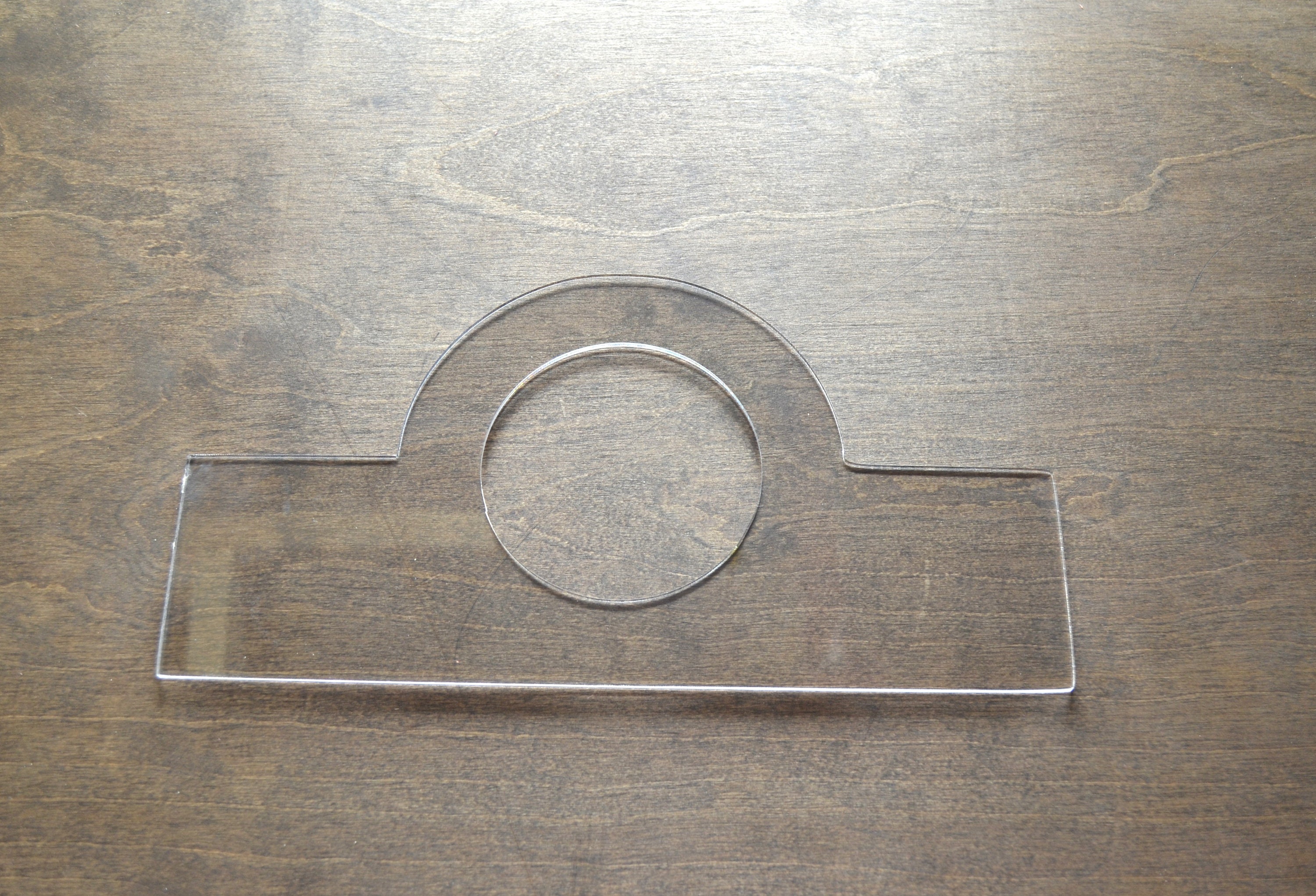 Modern Round, Charcuterie Board Handle Template, Clear Acrylic, Router ...