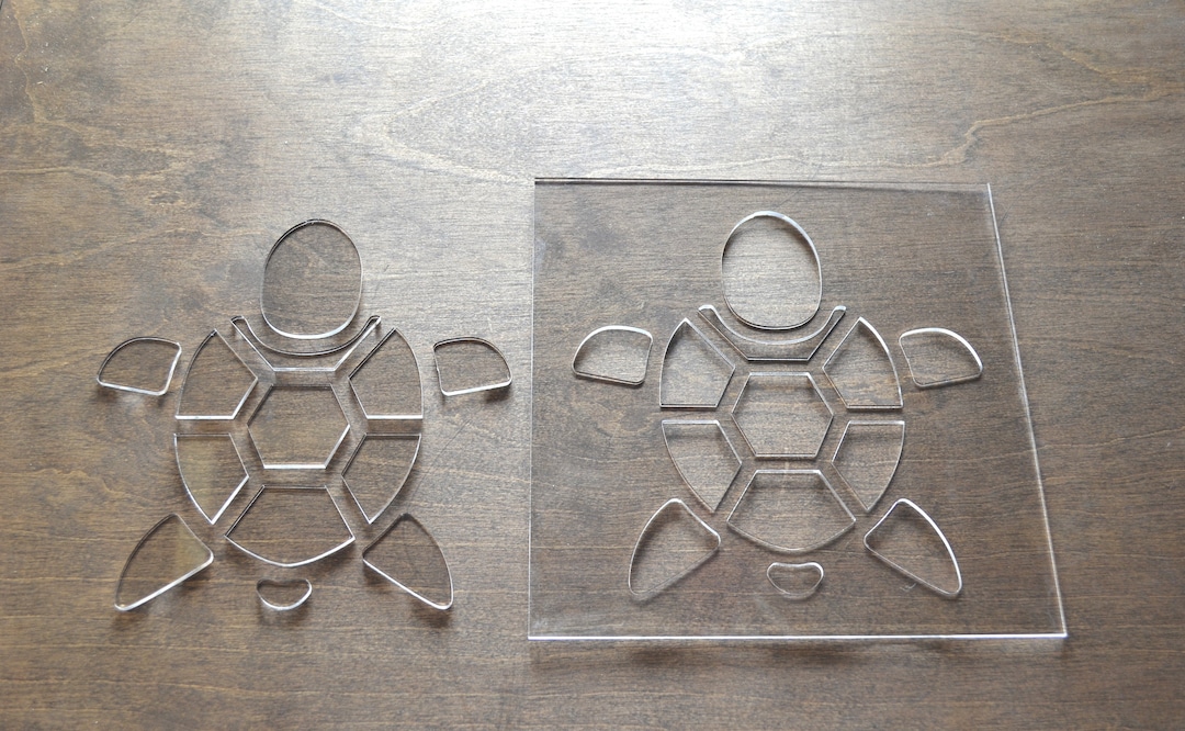 Turtle Router Template, Router Inlay Template, Clear Acrylic, Router ...