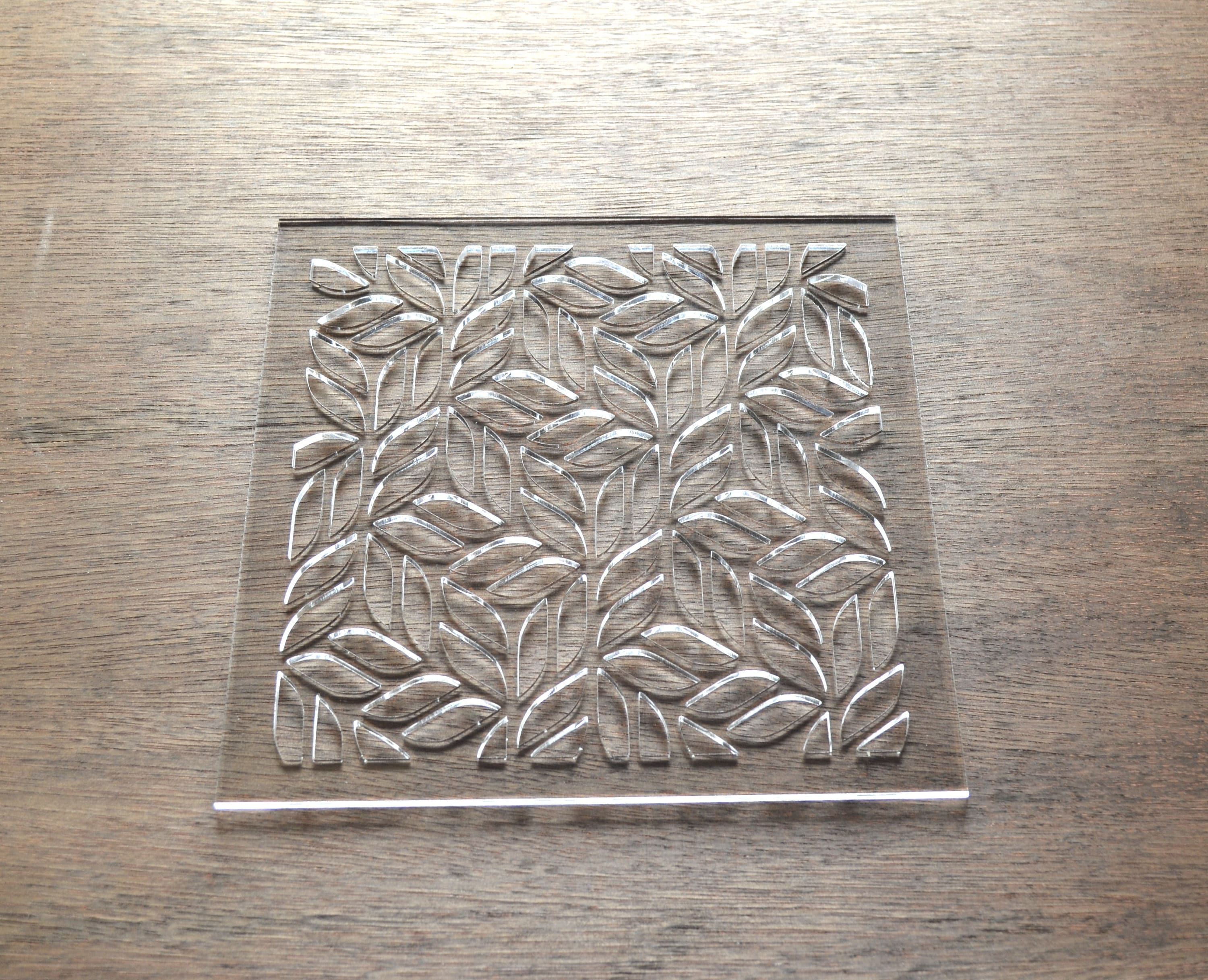 Geometric Pattern Router Template Clear Acrylic Router Inlay - Etsy