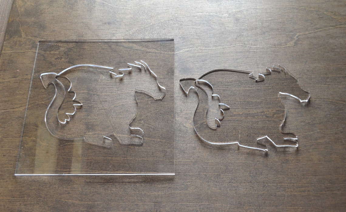 Dragon Router Template Router Inlay Template Clear Acrylic - Etsy