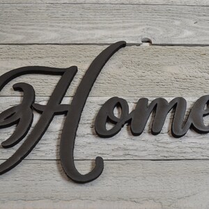 Home Word Sign, Cursive Word Sign, Welcome Home, Wood Word Sign, Wall ...