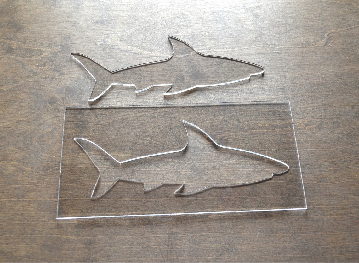 Shark Router Template Router Inlay Template Clear Acrylic - Etsy Canada