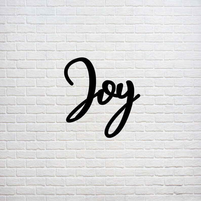 Joy Word Sign, Cursive Word Sign, Joy Sign, Wood Sign, Wooden Sign, Joy ...