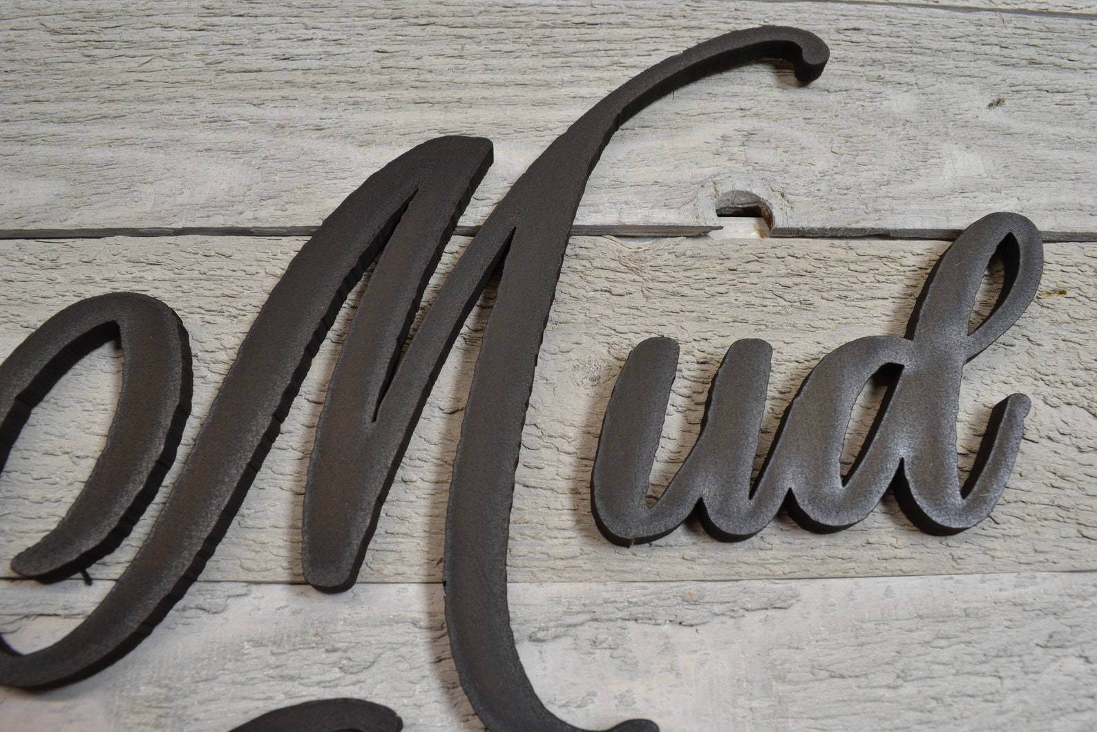 Mud Room Word Sign, Cursive Word Sign, Mudroom Sign, Mud Room Decor ...