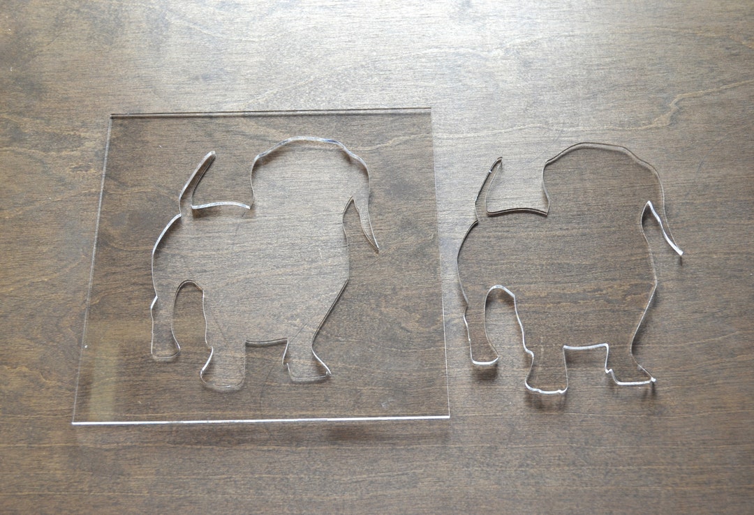 Dachshund Router Template, Router Inlay Template, Clear Acrylic, Router ...