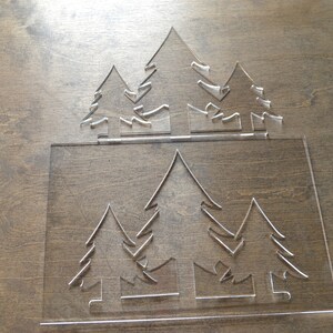 Three Trees Router Template, Router Inlay Template, Clear Acrylic ...