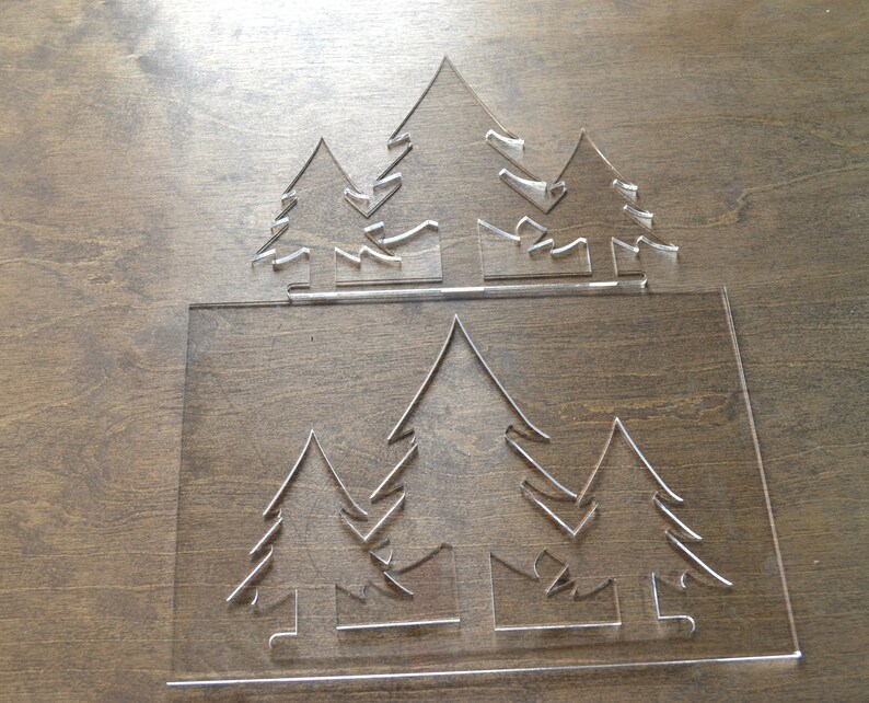 Three Trees Router Template Router Inlay Template Clear - Etsy