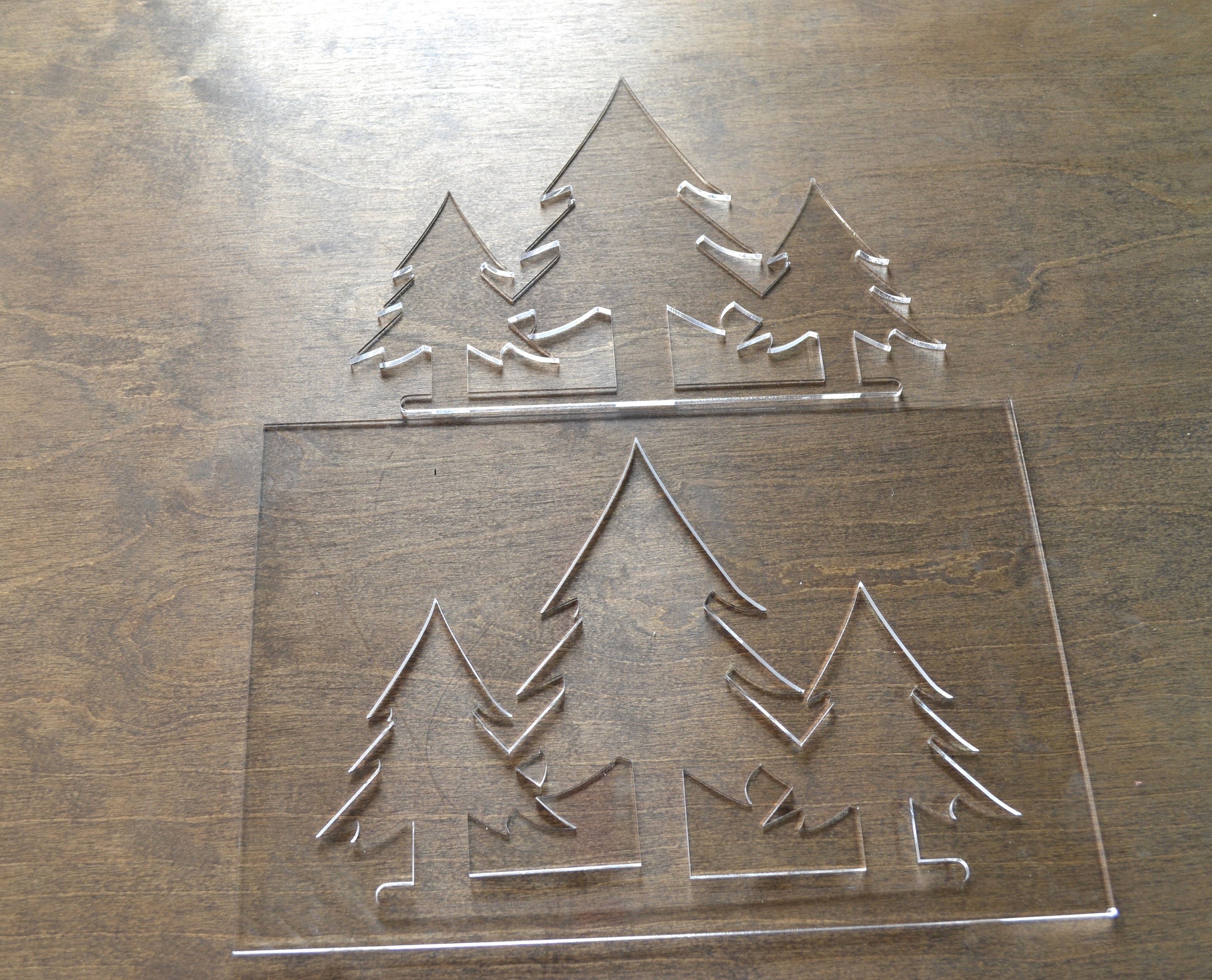 Three Trees Router Template, Router Inlay Template, Clear Acrylic ...