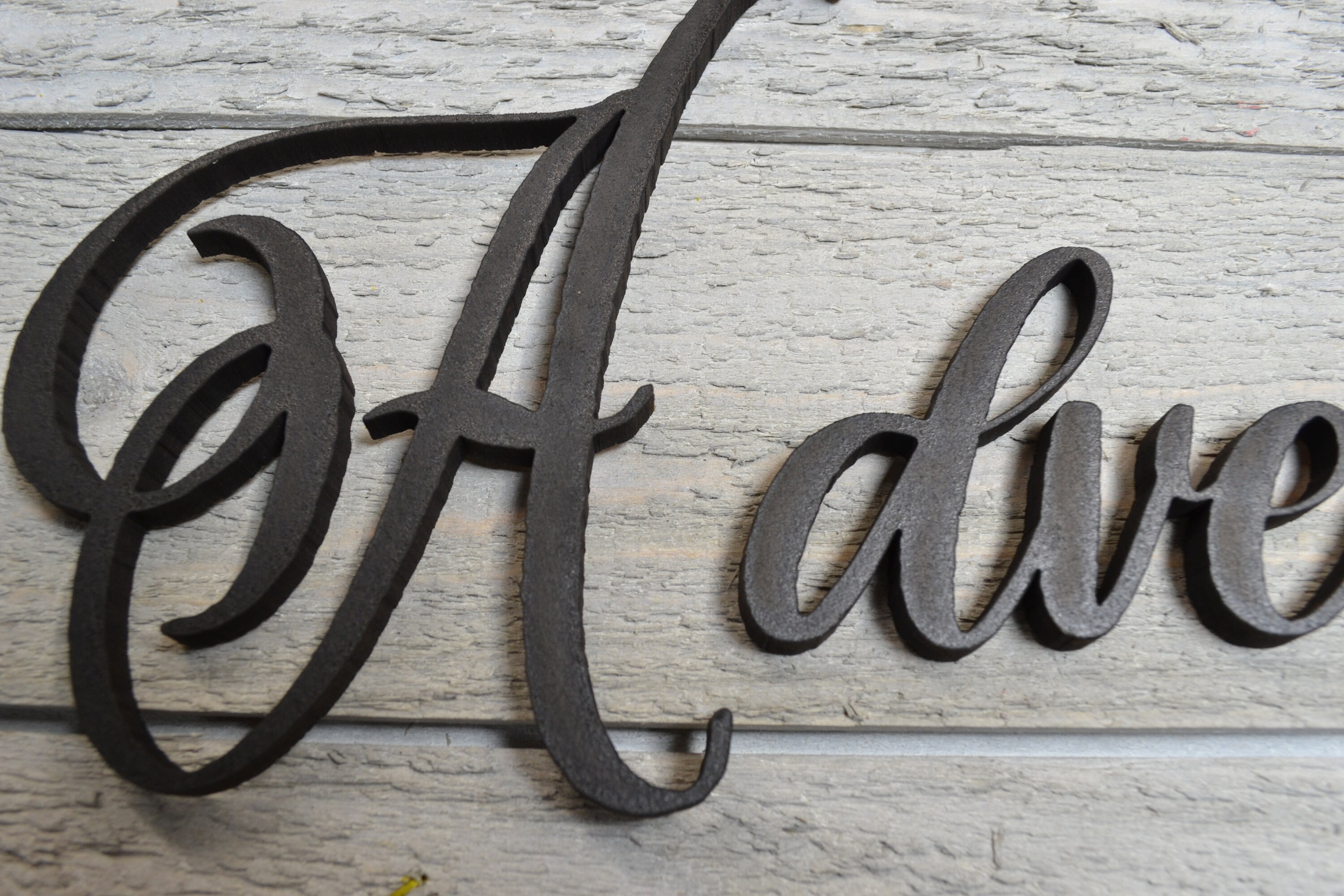 Our Adventures Word Sign, Cursive Word Sign, Adventure Sign Art, Wall ...