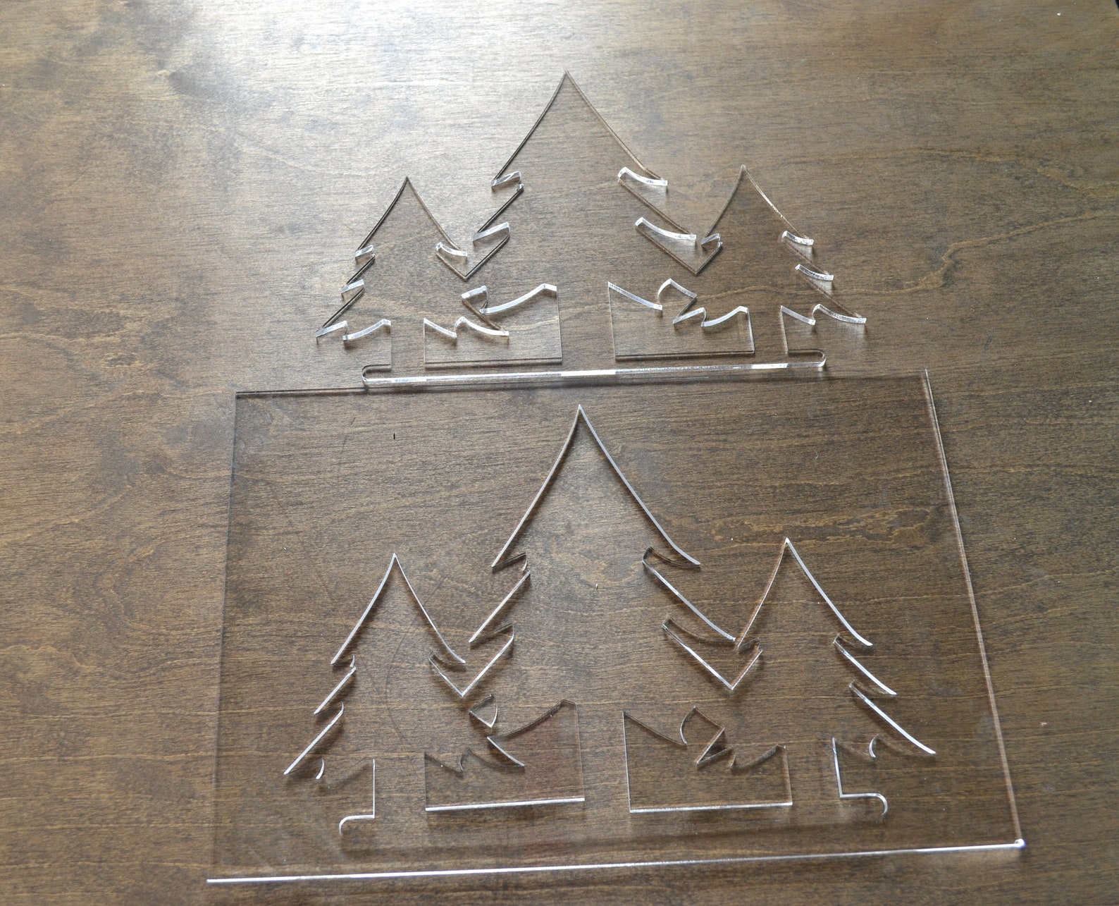 Three Trees Router Template, Router Inlay Template, Clear Acrylic ...