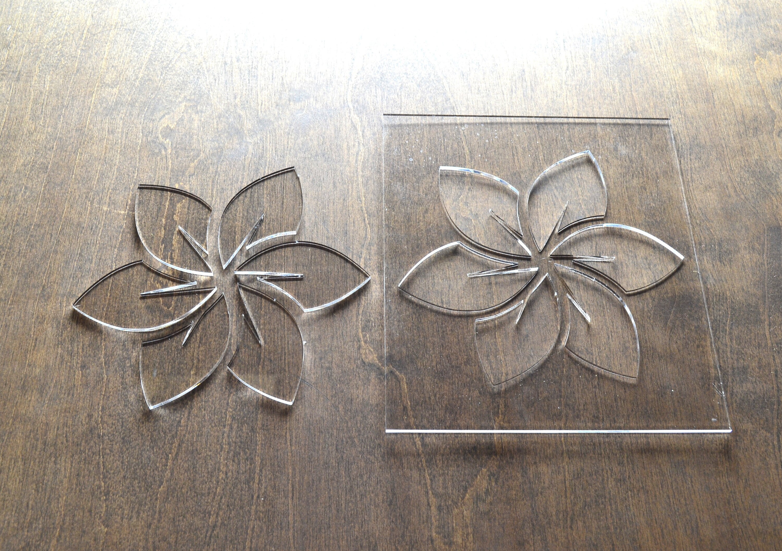Flower Router Templates, Inlay Template Clear Acrylic, Router Jig ...