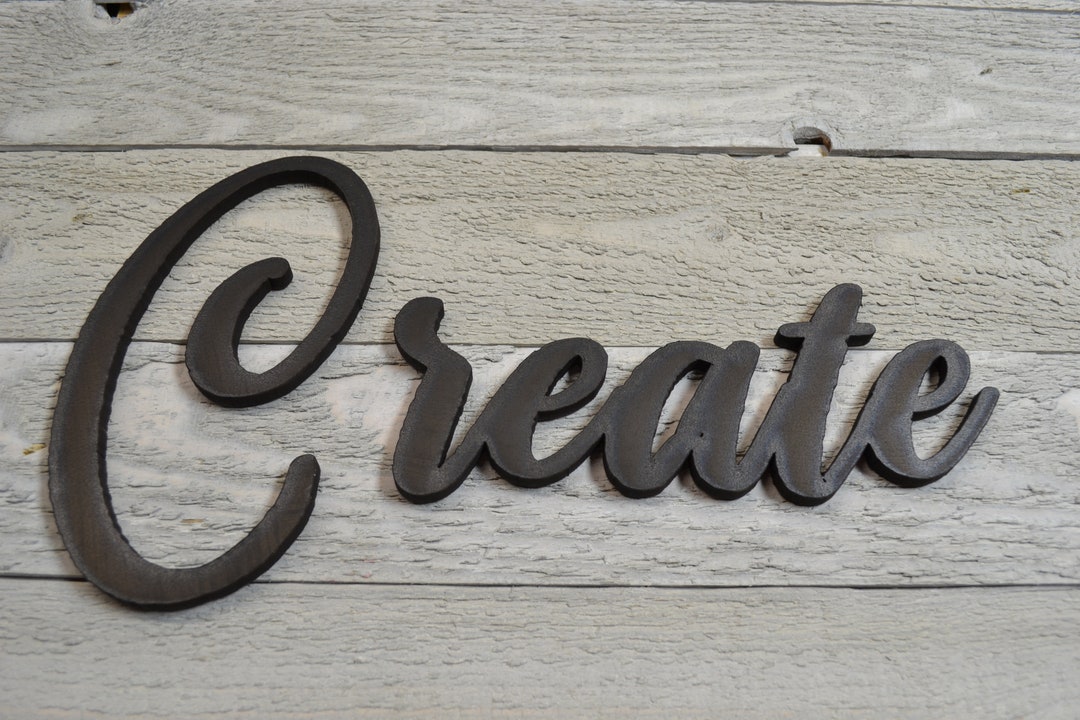 Create Word Sign, Cursive Word Sign, Create Cutout Word Sign, Create ...