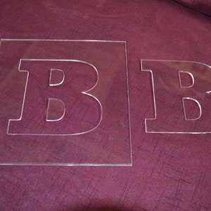Letter Router Templates , Router Inlay Template, Clear Acrylic 4.5 and ...