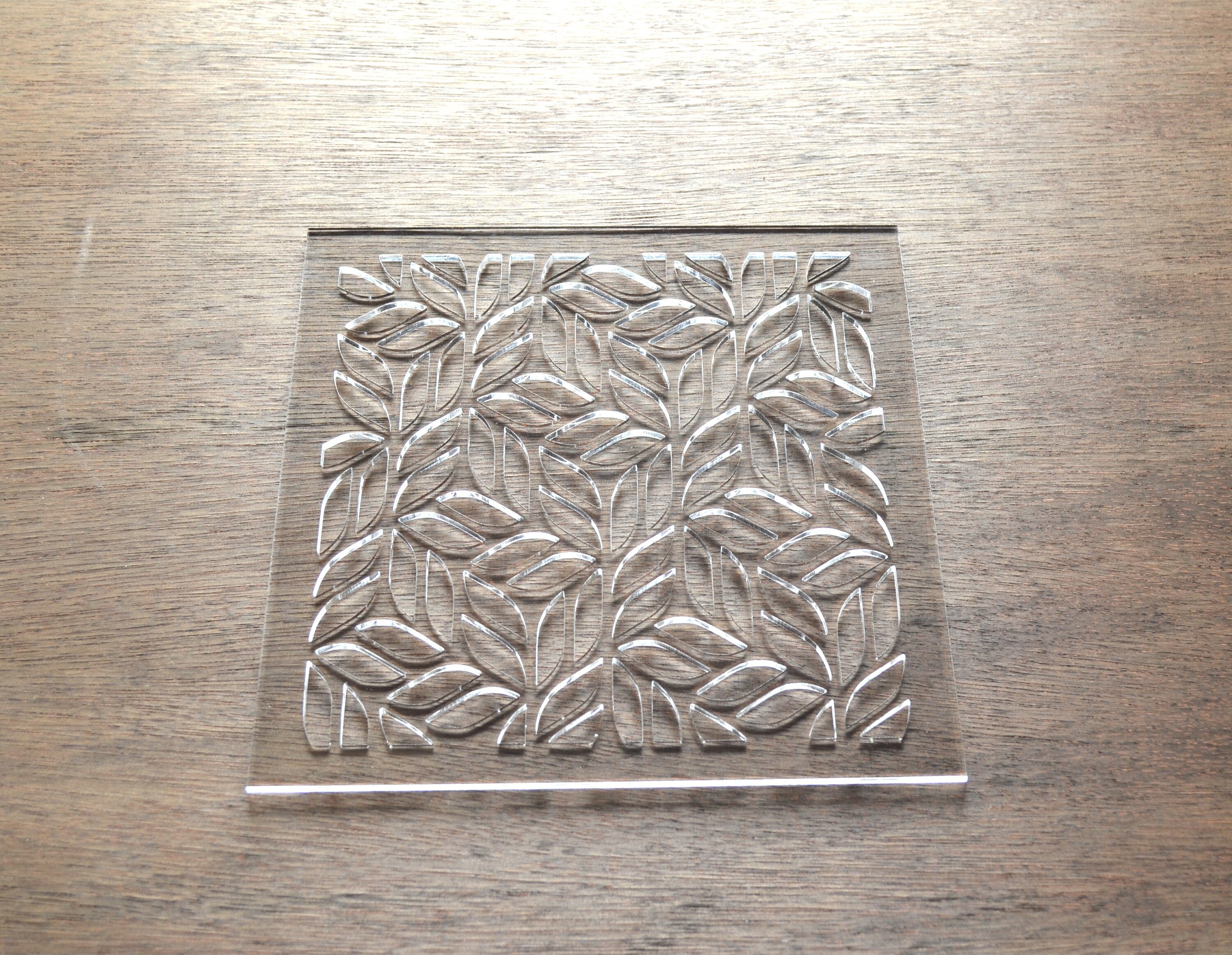 Geometric Pattern Router Template Clear Acrylic Router Inlay - Etsy