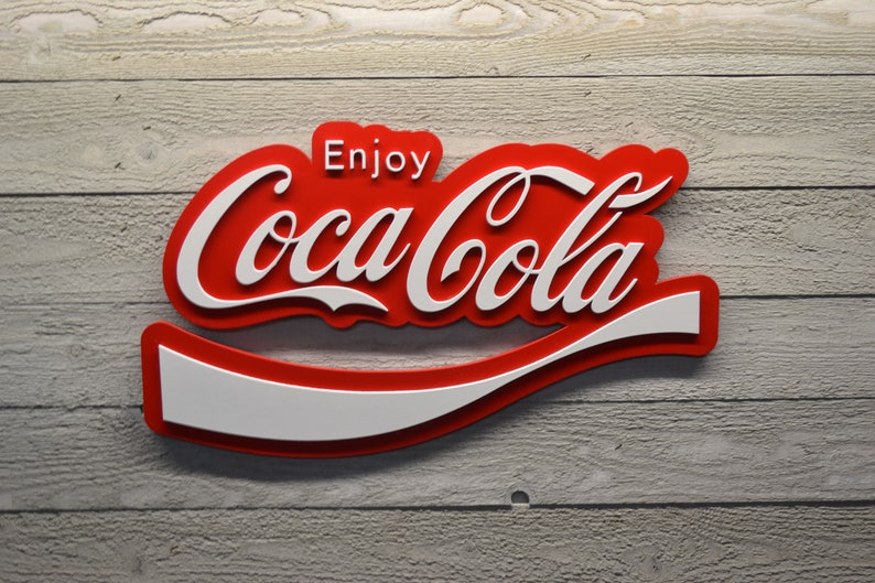 Letrero de Coca Cola MDF letrero de refresco de madera | Etsy España