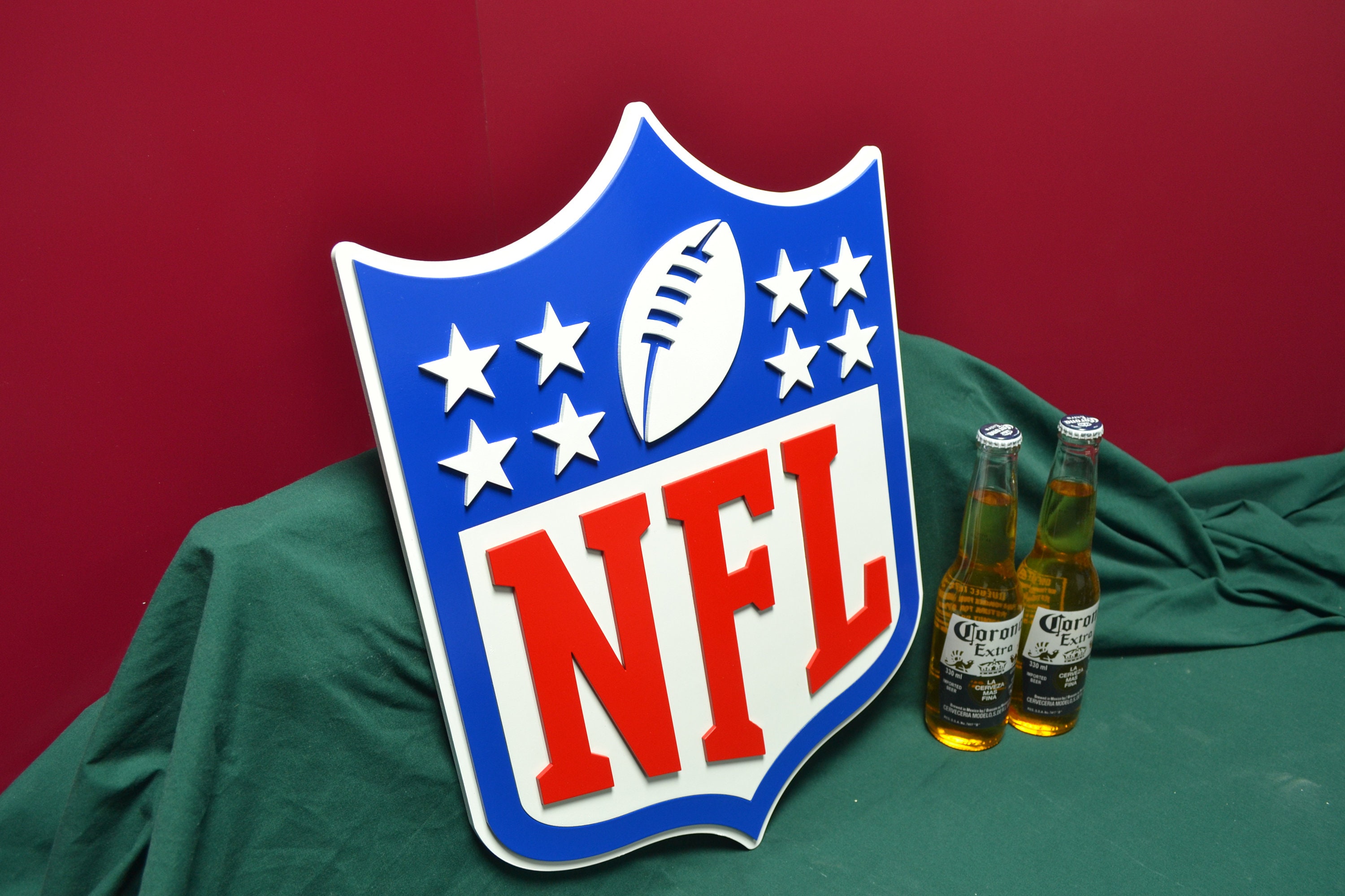 NFL custom Wood Signs Laser Cut Wood Signs Wood Wall | Etsy