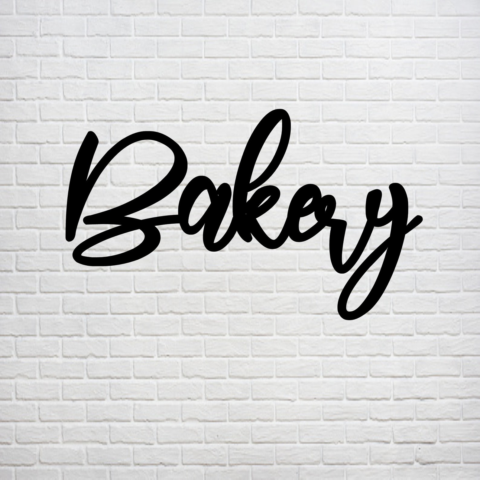 Bakery Word Sign, Cursive Word Sign, Bakery Sign, Wood Sign, Wooden ...