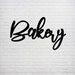Bakery Word Sign, Cursive Word Sign, Bakery Sign, Wood Sign, Wooden ...